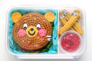 Crocheted Bento Box #4: Hambearger and Fries – Twinkie Chan Blog