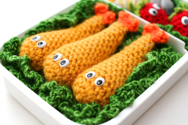 Crocheted Bento Box #2: Shrimp Tempura – Twinkie Chan Blog