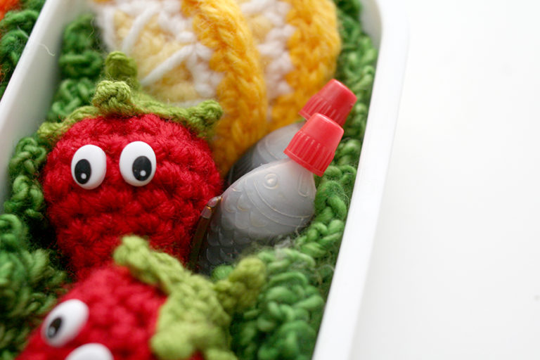 Crocheted Bento Box #2: Shrimp Tempura – Twinkie Chan Blog